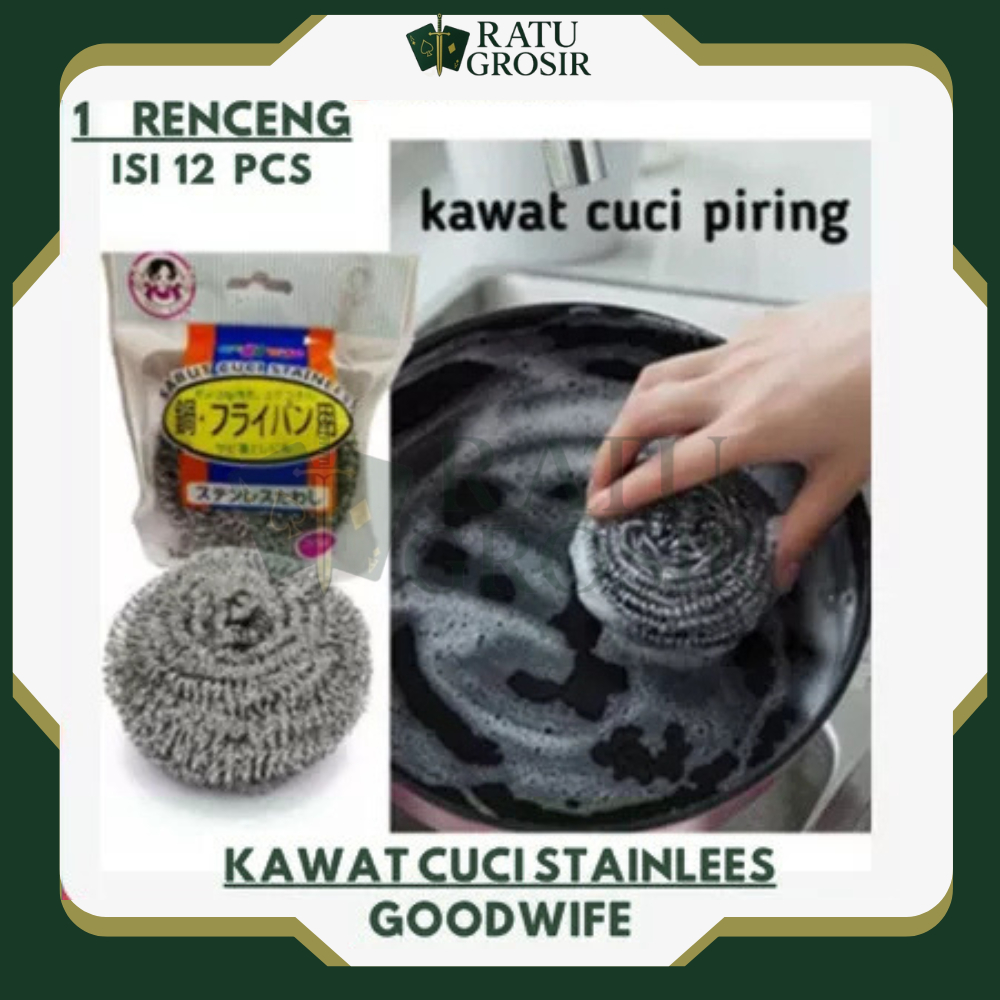 Jual ABUK BESI STAINLESS STEEL / KAWAT CUCI PIRING ANTI KARAT / SPONS ...