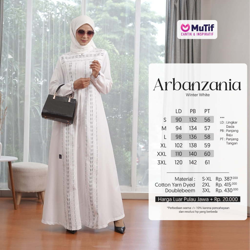 Jual SARIMBIT MUTIF ARBANZANIA - ARBANZ WINTER WHITE BISA COD | Shopee ...