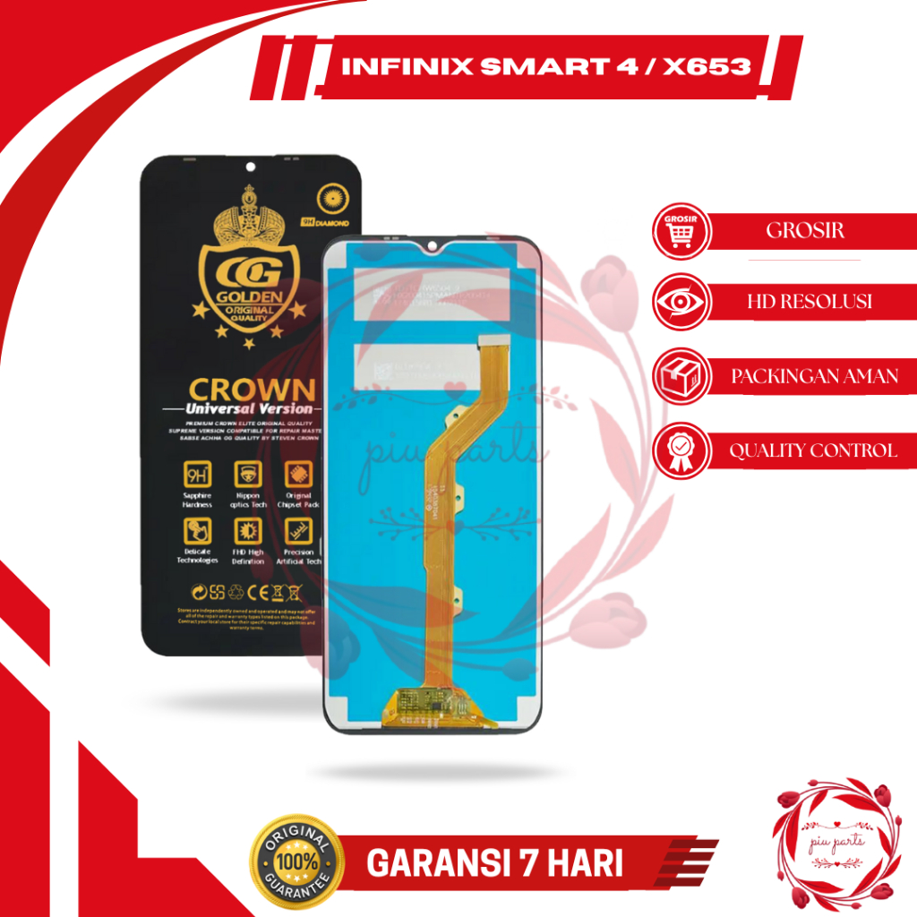 Jual LCD TOUCHSCREEN INFINIX SMART 4 / 4C / X653 / X653C FULLSET COMPLETE | Shopee Indonesia