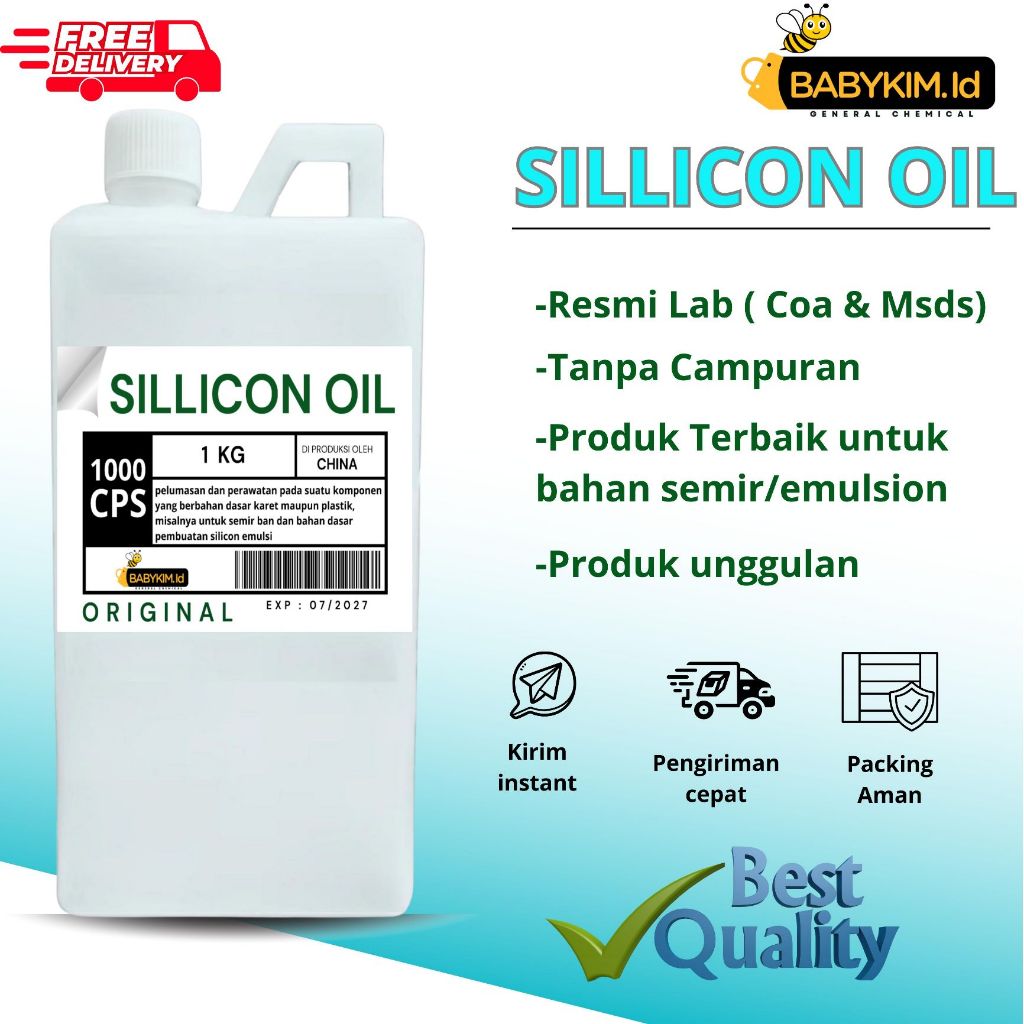 Jual SILLICON OIL 1000 CPS ORIGINAL 1 kg | Shopee Indonesia