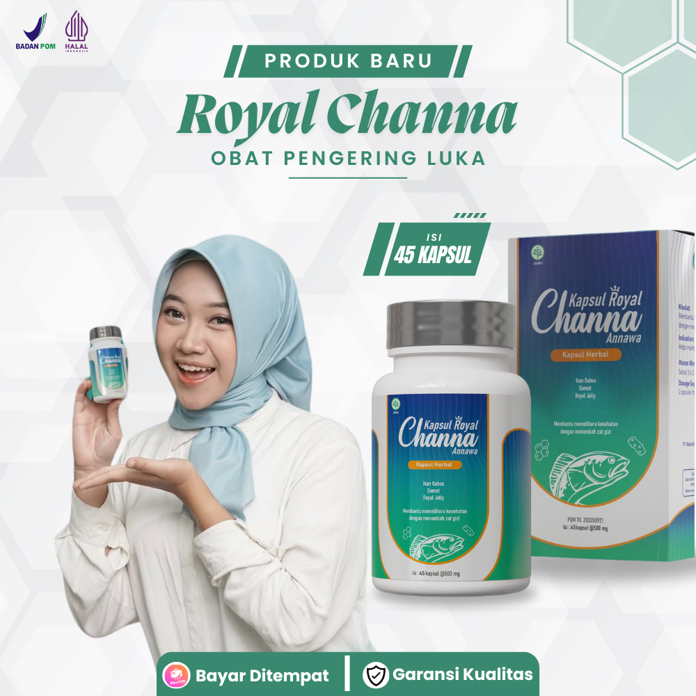 Jual Kapsul Royal Channa Annawa Herbal - Obat Pengering Luka Ampuh ...