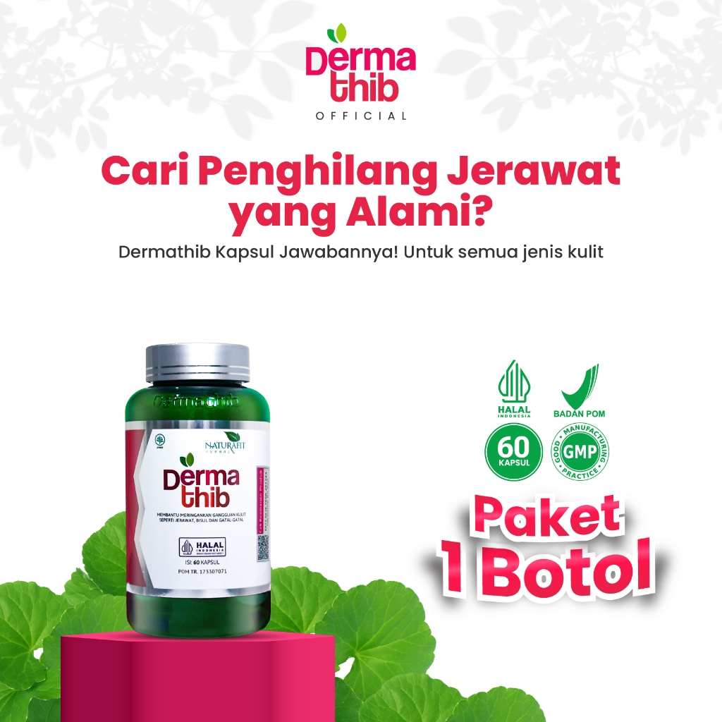 Jual Dermathib - Obat Jerawat Suplemen Acne Treatment Bantu Atasi Bekas ...