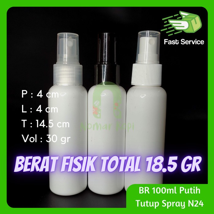 Jual Botol 100ml Warna Tutup Spray N24 BR Pundak botol Bulat RF Pundak botol Datar | Shopee ...