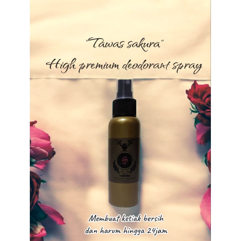 Jual DEODORANT SPRAY " SAKURA " body mist spray anti bacterial 100ml ...
