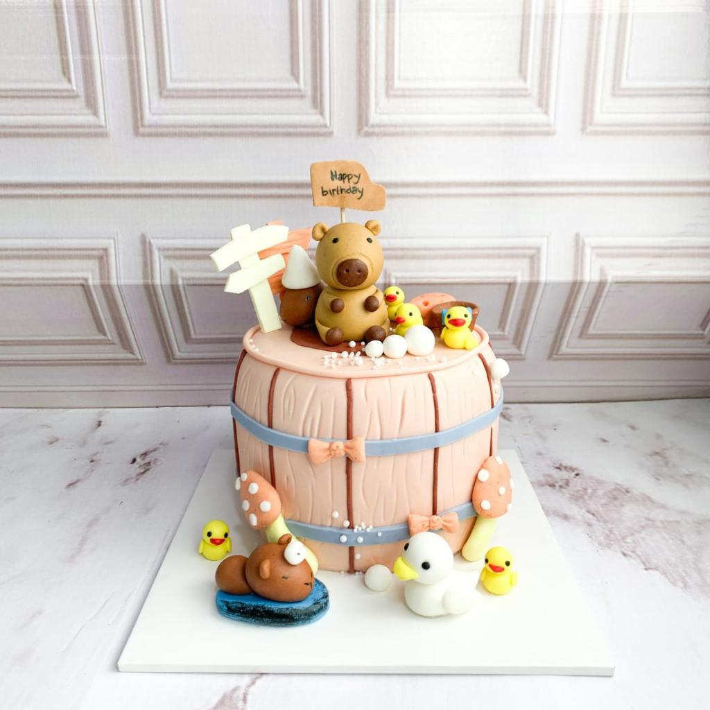 Jual Kue Ulang Tahun/Birthday Cake/Kue Ultah tema Capybara/Capybara cake/Kue Birthday jakarta ...