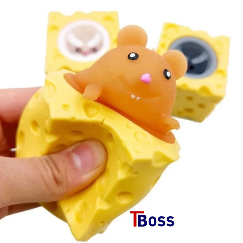 Jual TBOSS Mainan Pop it Squishy Cute Hamster With Cheese / Mainan ...