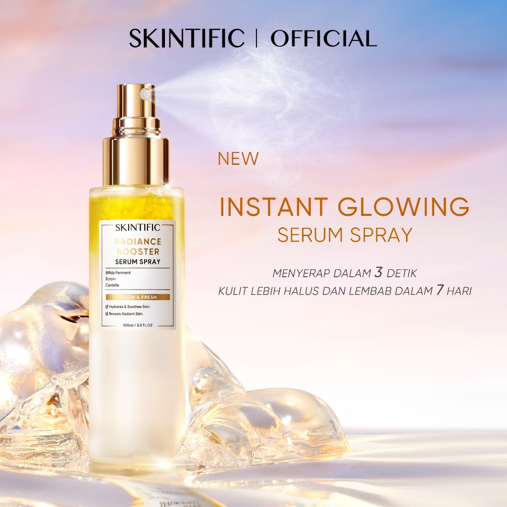 Jual SKINTIFlC - Instant Glowing First Serum Spray SKINCARE | Radiance ...