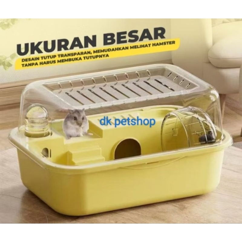 Jual KANDANG HAMSTER JUMBO + ROLLING + DOT MINUM, FULLSET | Shopee ...