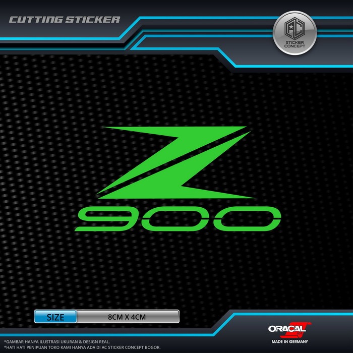 Jual Sticker Cutting Kawasaki Z900 Logo Stiker Body Motor | Shopee ...