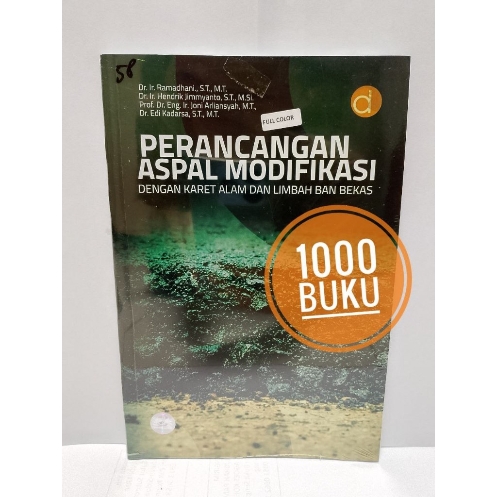 Jual buku teknik sipil Perancangan Aspal Modifikasi dengan Karet Alam ...