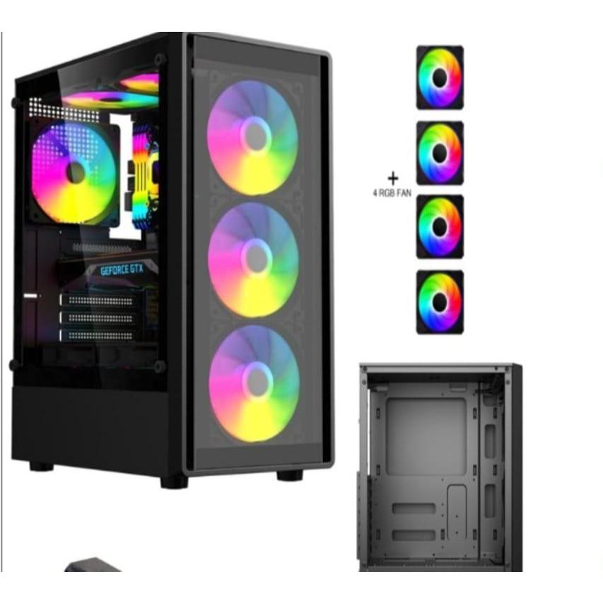 Jual DIGITAL ALLIANCE PC CASING OASIS COOL (4X120MM RGB FAN) | Shopee Indonesia