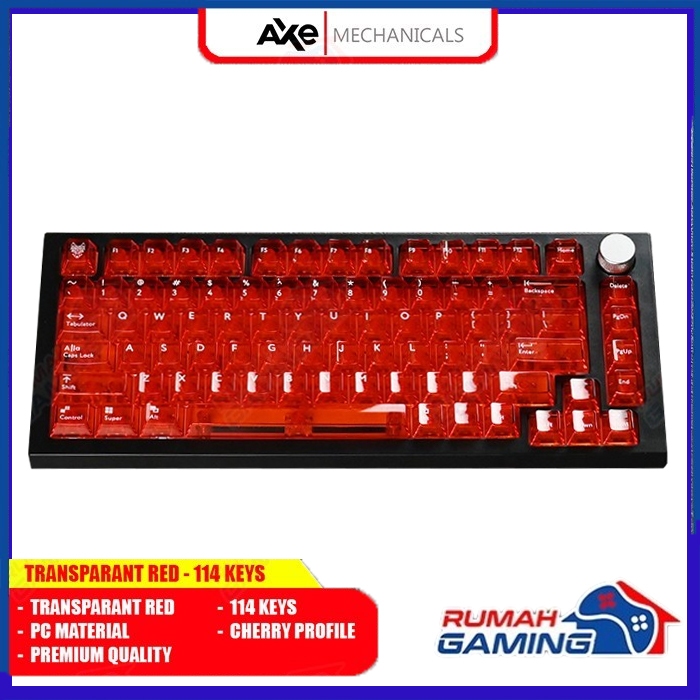 Jual AXE MECHANICALS - Cherry - Transparan Red - PC - Rgb - See Through ...