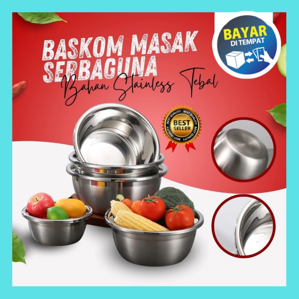Jual BMW - Baskom Stainless Tebal Premium / Baskom BMW Stainless ...