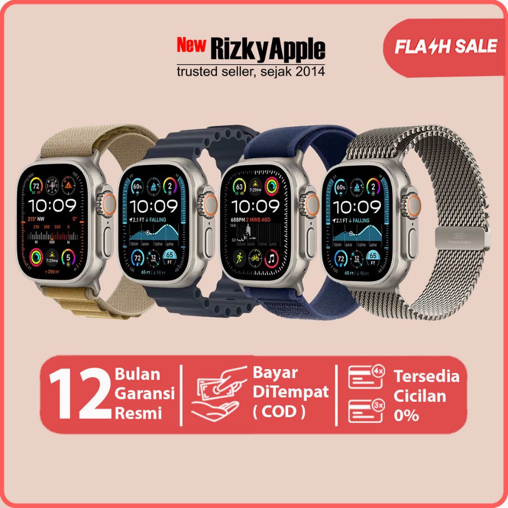 Jual Apple Watch Ultra 2 Natural Titanium Case GPS with Alpine Trail ...