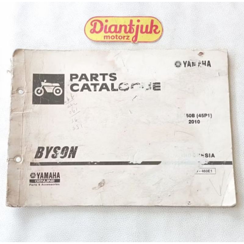 Jual Buku Parts Part Katalog Catalog Yamaha Byson Original Bukan Repro ...