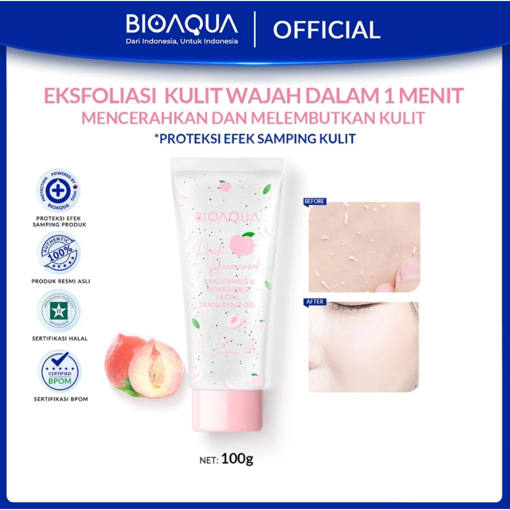 Jual Bioaqua Peach Niacinamide Brightening & Nourishing Facial ...