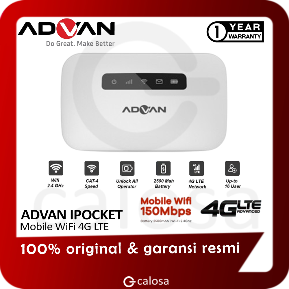 Jual ADVAN Mobile WiFi Ipocket 4G LTE | Shopee Indonesia