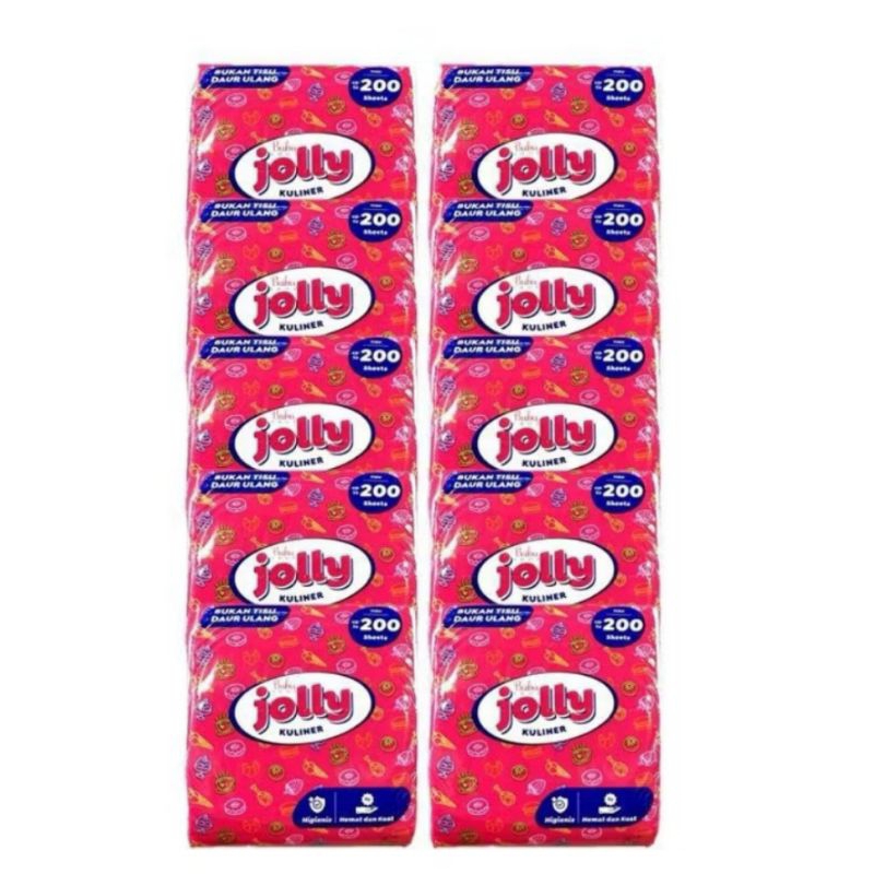 Jual TISU JOLLY POP UP 200 SHEET / TISU KECIL KECIL KAYAK YG DI CAFE ...