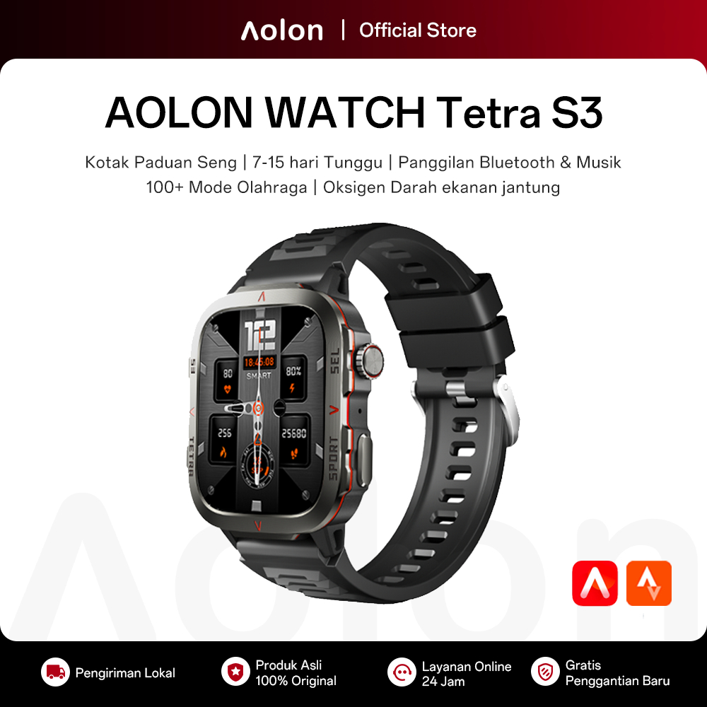 Jual Aolon Tetra S3 Smartwatch Original Exclusive Aolon Wallpaper ...