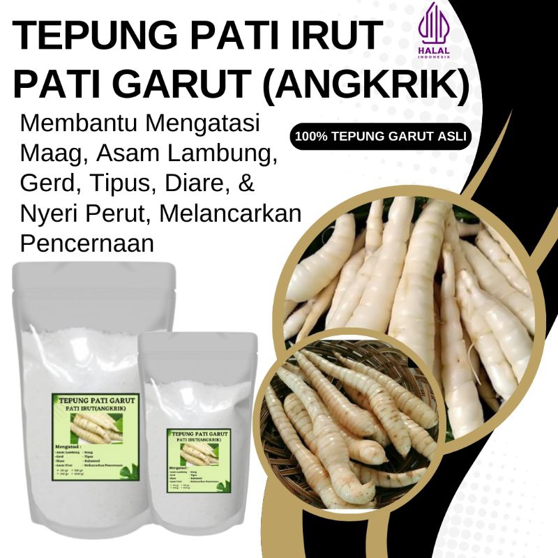Jual TEPUNG GARUT Obat Asam Lambung 1kg Tepung Angkrik Arrowroot Obat ...