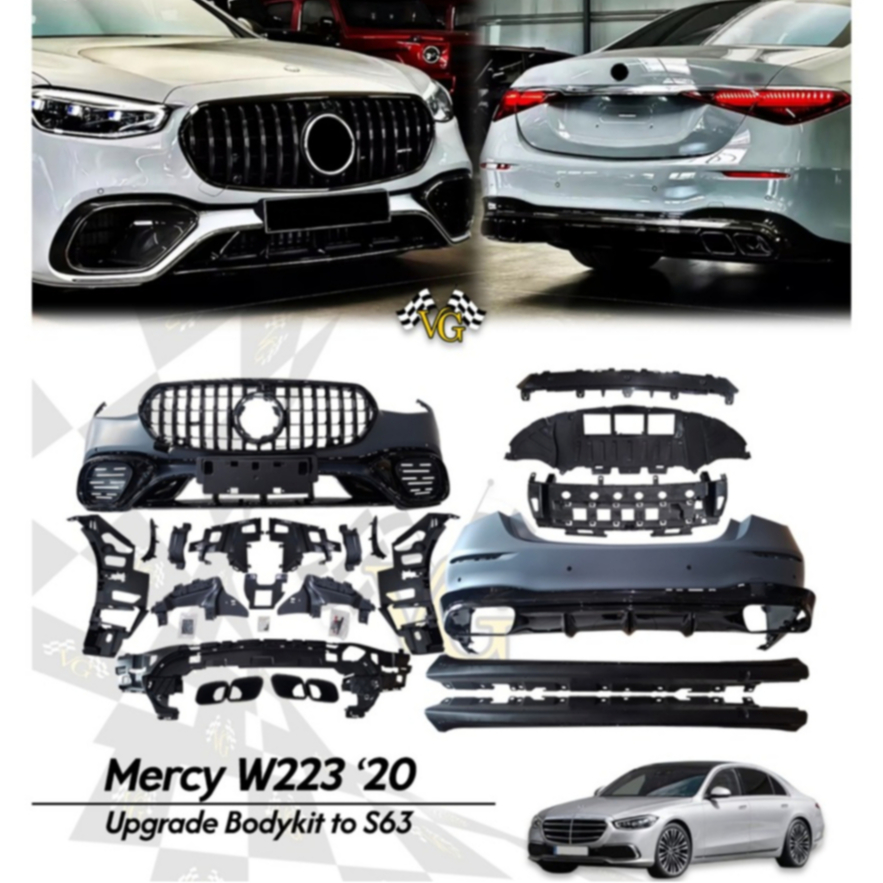 Jual Bodykit Mercedes Benz Mercy W223 2020 - 2024 Upgrade To S63 S ...