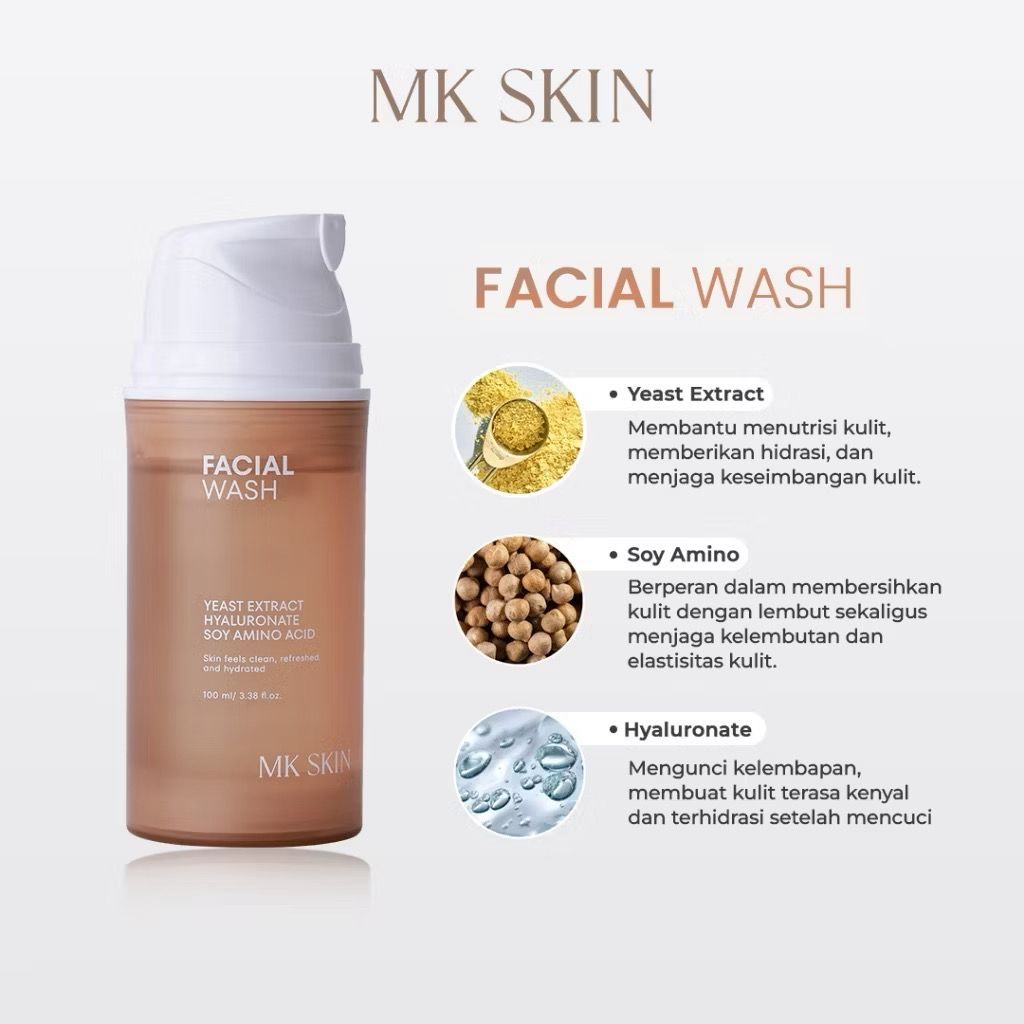 Jual MK SKIN Facial Wash Skincare BPOM Original Sabun Cuci Muka ...