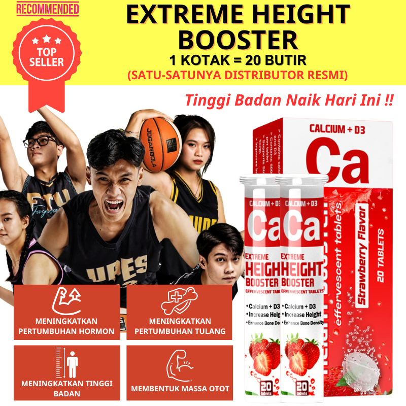 Jual (IN STOCK) Extreme Height Booster Effervescent Tablet -Natural Height Growth Enhancer ...