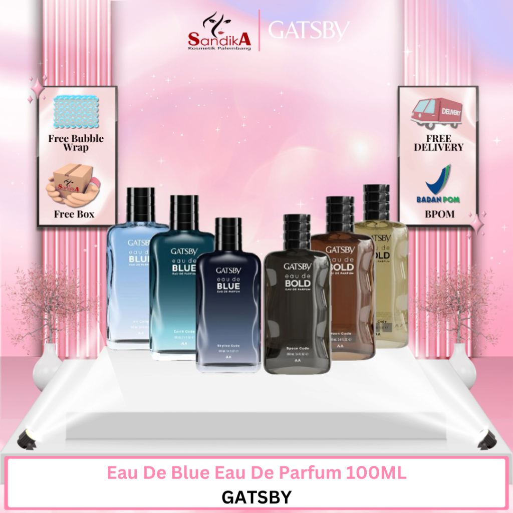 Jual GATSBY Eau De Blue Eau De Parfum 100 ML | Shopee Indonesia