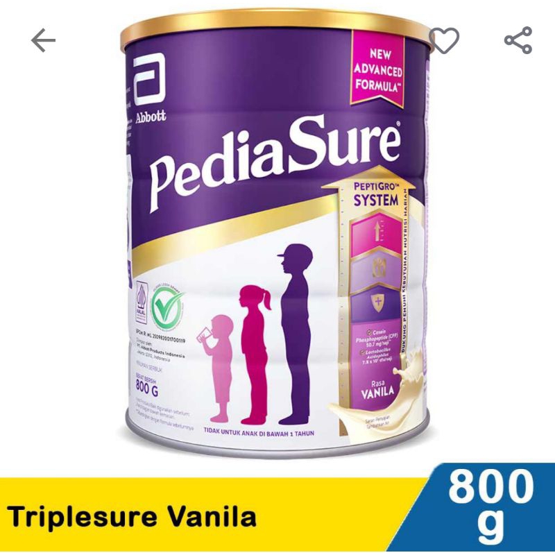 Jual pediasure 850gram madu dan vanila | Shopee Indonesia