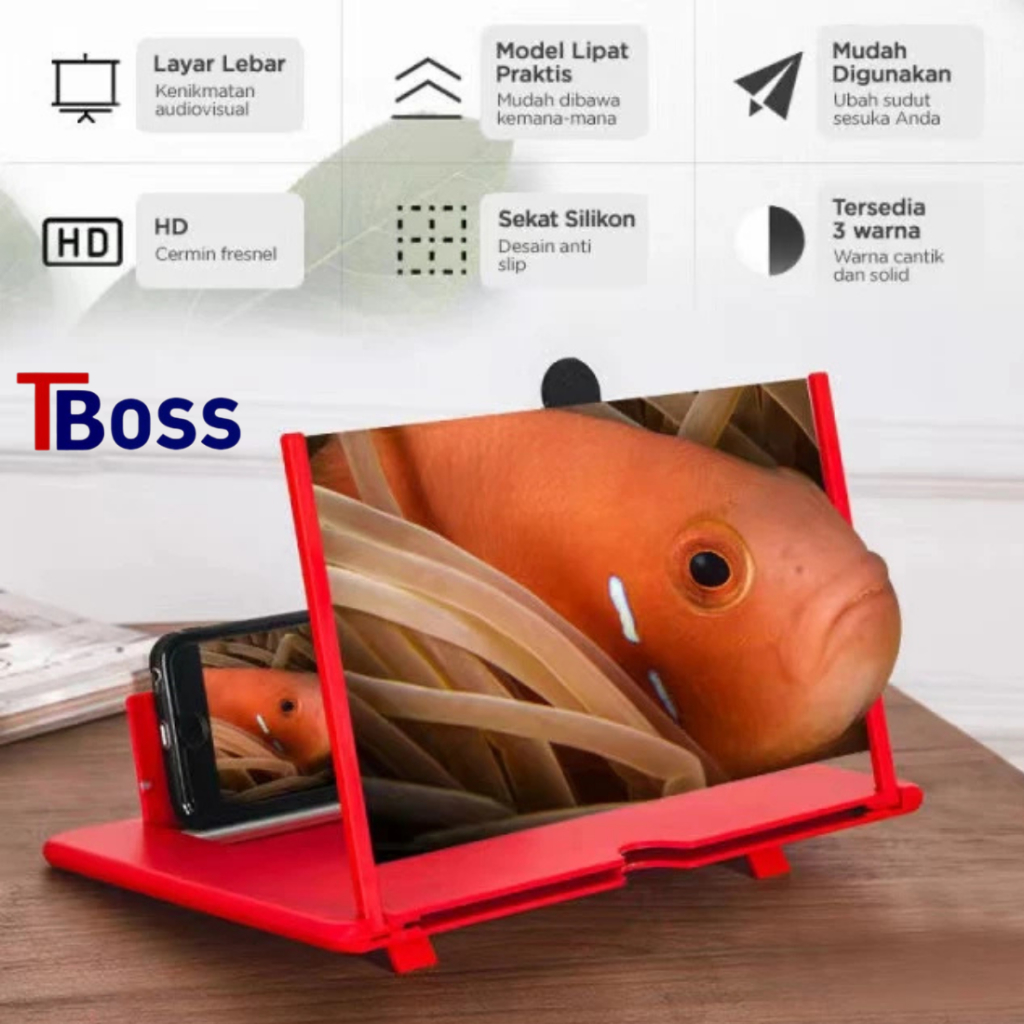Jual TBOSS Kaca Pembesar Layar HP 3D Screen // Enlarged Screen 3D ...