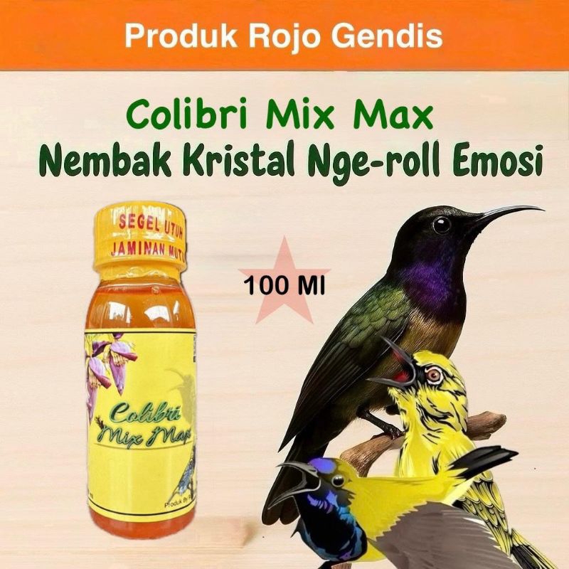 Jual [GROSIR] Colibri Kolibri MIX MAX Rojo Gendis Pakan Vitamin ...
