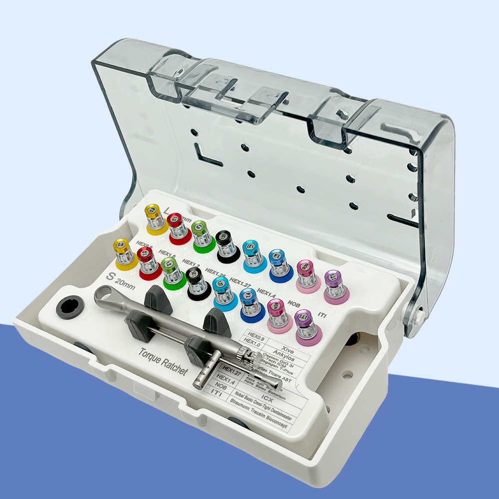 Jual Dental Implant Set Dental Universal Hand Driver with Autoclavable ...