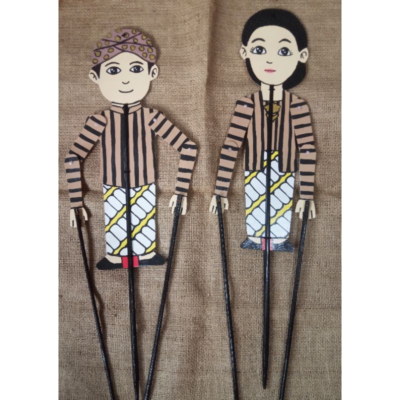 Jual wayang pakaian adat Yogyakarta (Surjan/lurik) | Shopee Indonesia