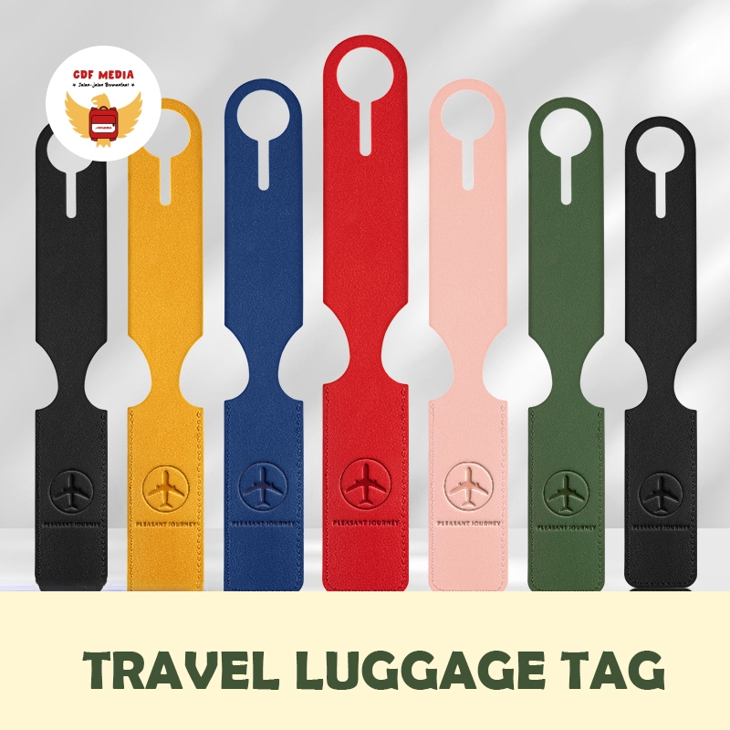 Jual Travel Luggage Tag Set – Name Tags with Clear PVC Holders | Tag ...