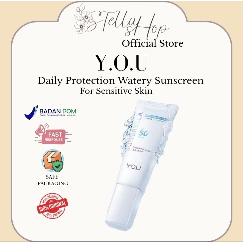 Jual YOU Sunbrella Intensive Care Watery Sunscreen SPF50+ PA ...