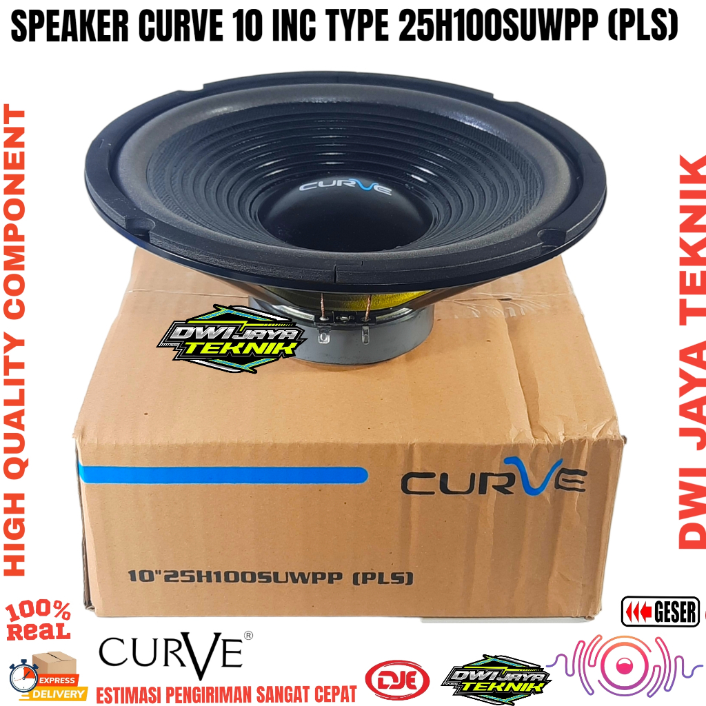 Jual Speaker Curve 10 Inch 25H100SUWPP Woofer Curve 25H100 SUWPP ...