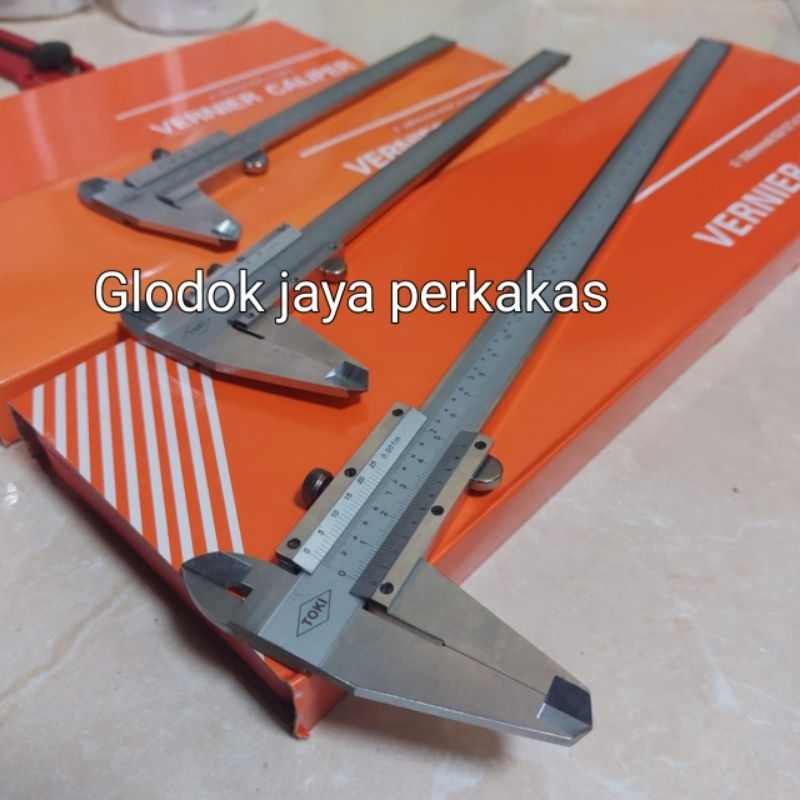 Jual sigmat jangka sorong toki 6 8 12 inch vernier caliper toki | Shopee Indonesia