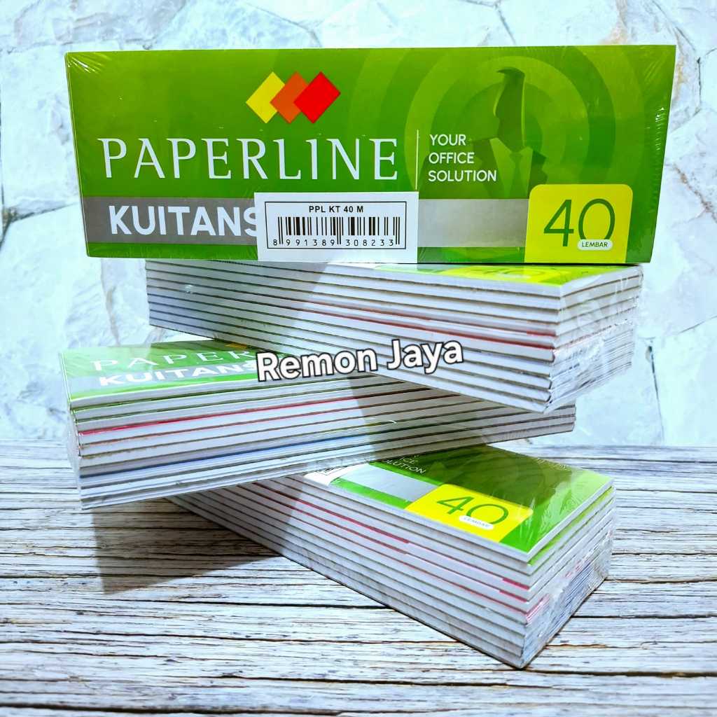 Jual KUITANSI PAPERLINE PPL KT 40 M (1 PACK/10 BUKU) / KERTAS KWITANSI / BUKTI TANDA PEMBAYARAN ...