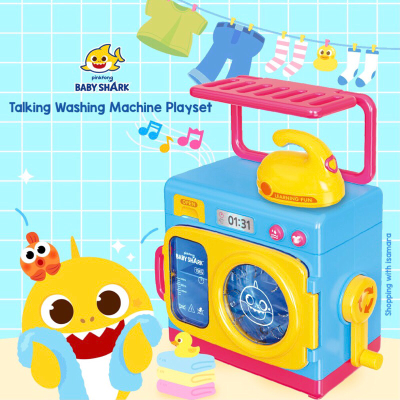Jual Pinkfong Baby Shark Washing Machine Toy Set | Shopee Indonesia