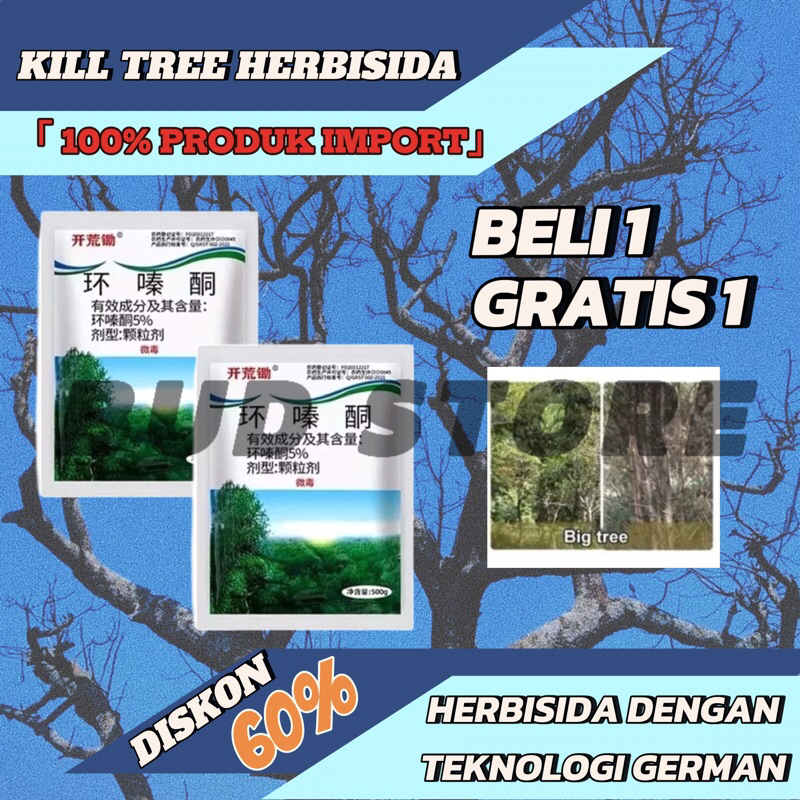 Jual [BELI 1 GRATIS 1 ]KILL TREE Herbisida Biologis Racun Bambu, Pohon ...