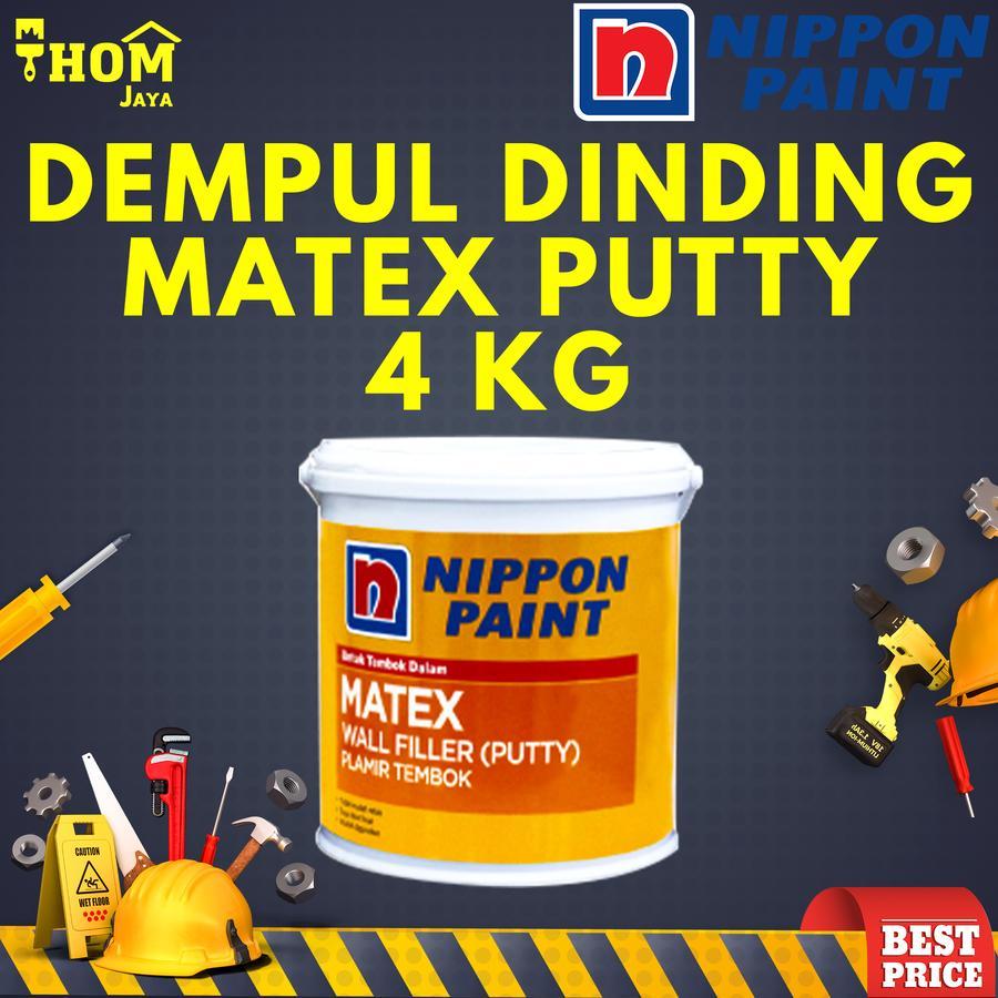 Jual DEMPUL DINDING / PLAMIR TEMBOK / DEMPUL TEMBOK / WALL FILLER - 4 KG - NIPPON MATEX PUTTY ...