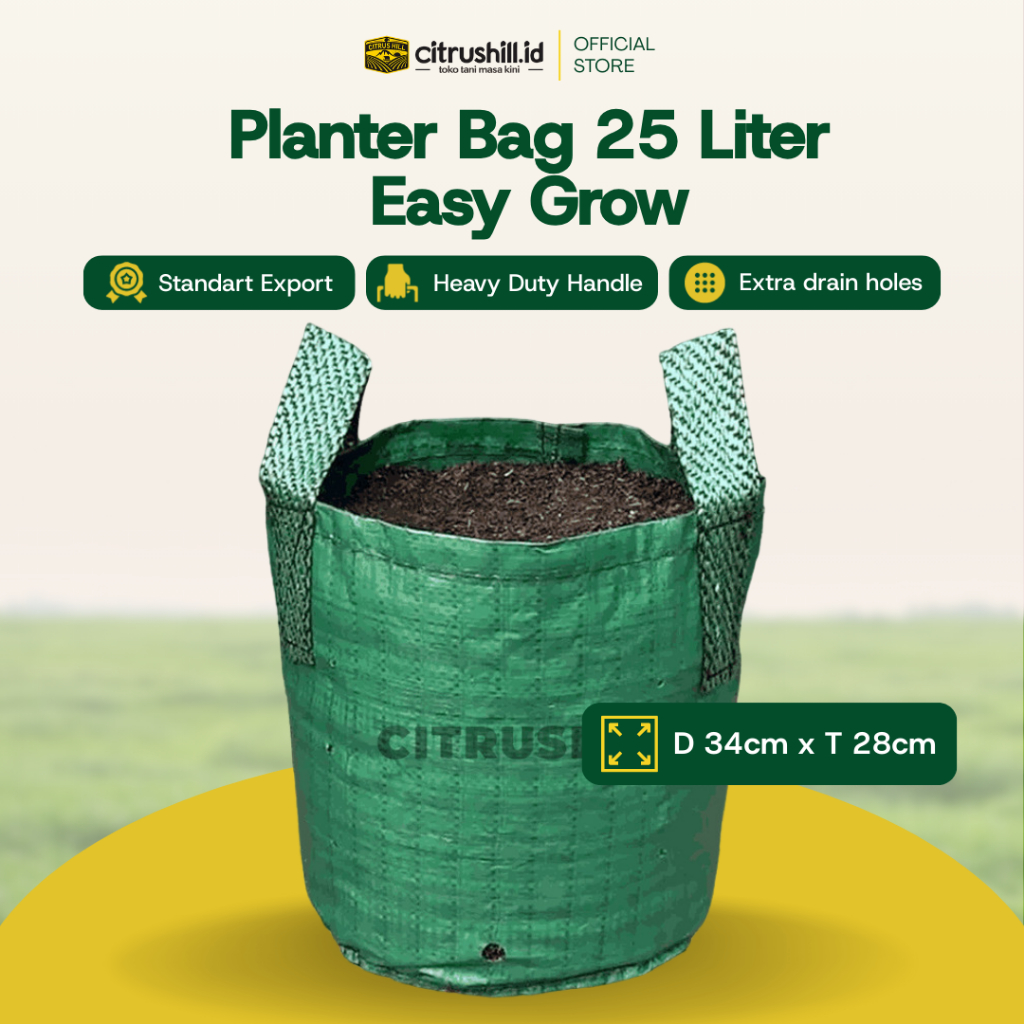 Jual PLANTER PLENTER BAG 25 liter EASY GROW PLANTERBAG POT BUNGA BONSAI ...
