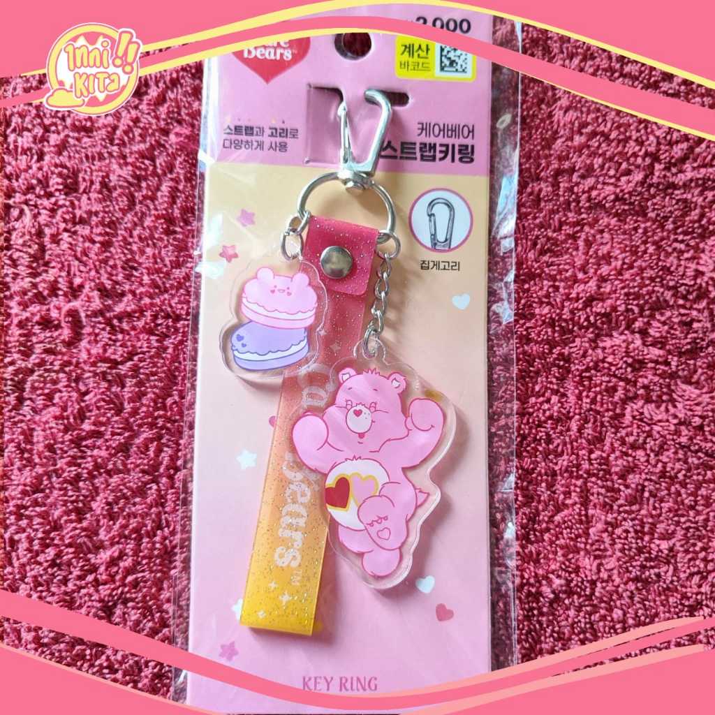 Jual Daiso Korea Strap HP Tas Karakter Beruang Pink Lucu Original Korea ...