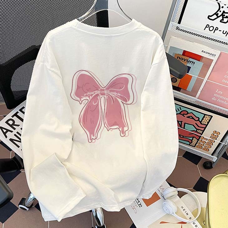 Jual Pola Grafiti Kupu-Kupu Terbaru/dengan lengan panjang Versi Korea ...