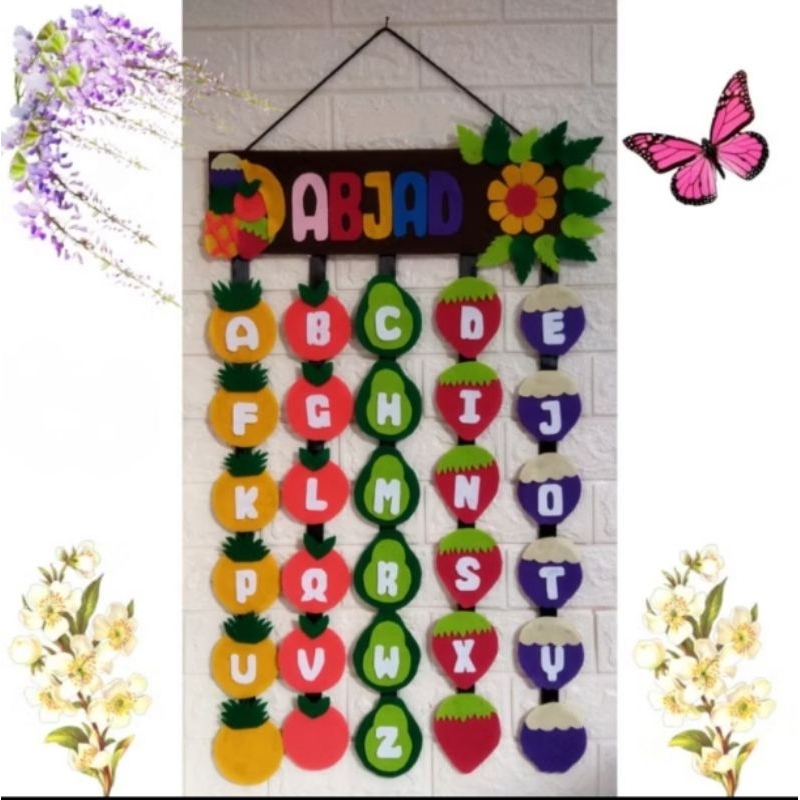Jual HURUF ABJAD / ABC / ALFABETH / Hiasan dinding / dekorasi sekolah ...