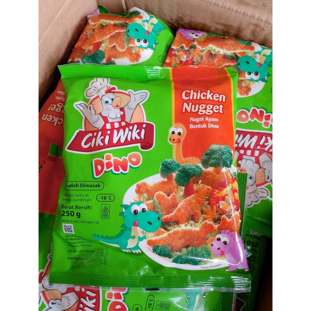 Jual NUGGET CHICKEN CHIKI WIKI DINO 250 GRAM | Shopee Indonesia