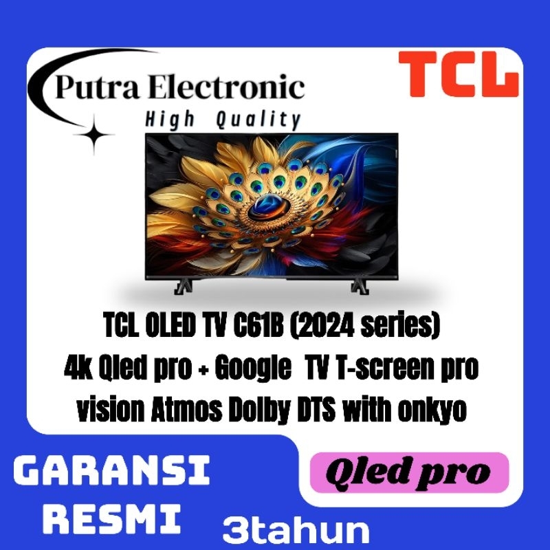 Jual TCL 43C61B/ 43Q725 QLED Google Tv 43Q725 (2022) | Shopee Indonesia