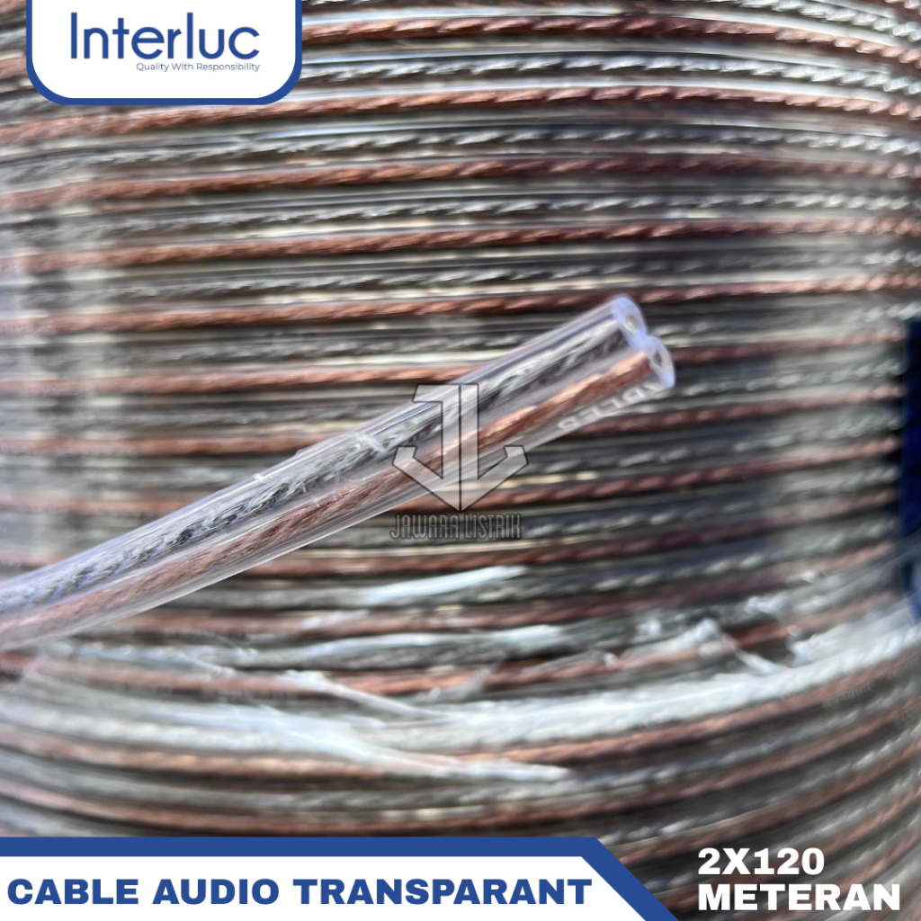 Jual CABLE AUDIO TRANSPARANT KABEL AUDIO UKURAN 2X120 METERAN ...