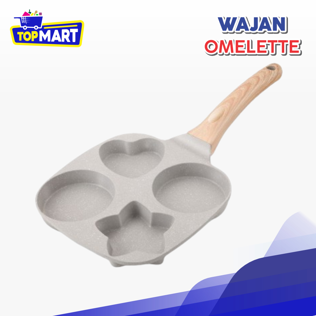 Jual TOPMART - Non-stick Omelette Egg Fry Pan / Wajan Penggorengan ...