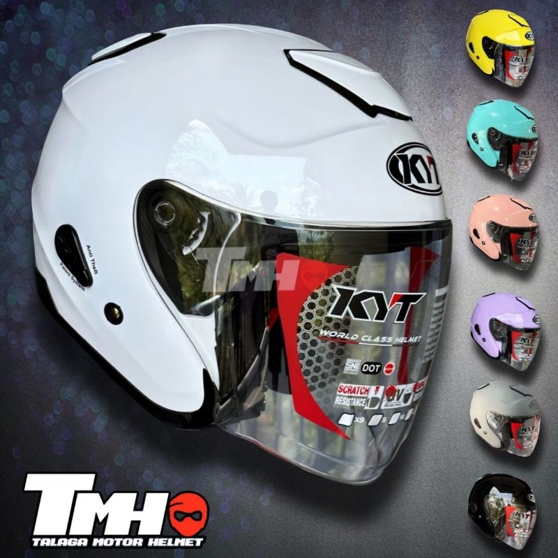 Jual Helm Kyoto Putih Original Kyt | Shopee Indonesia